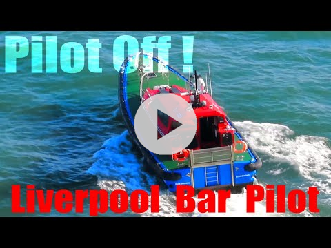 Harbor Pilot Disembarking at Bar Pilot Station Liverpool UK - Marine ...