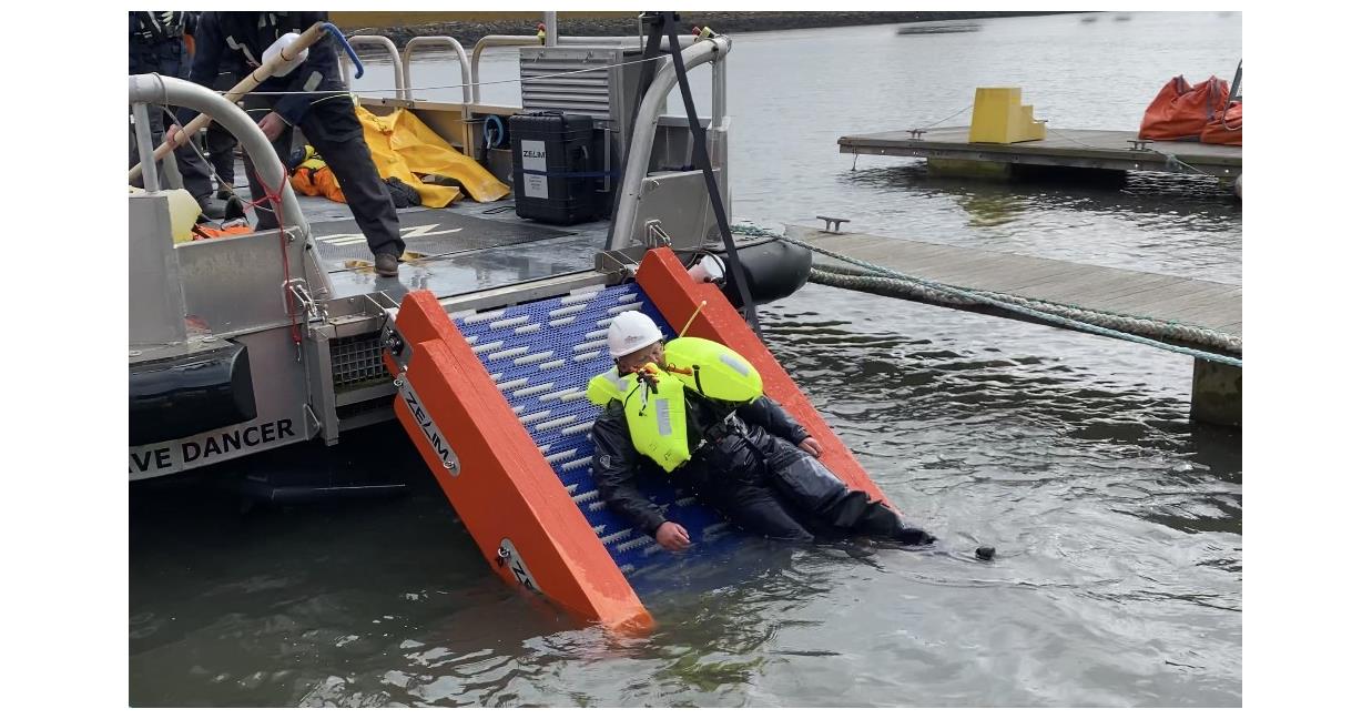 Port of Milford Haven trials Zelim MOB recovery system - Marine-Pilots.com