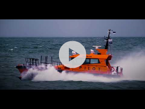 Baltic Workboats US 1500WP Wave-Piercing Pilot Boat in rough seas ...