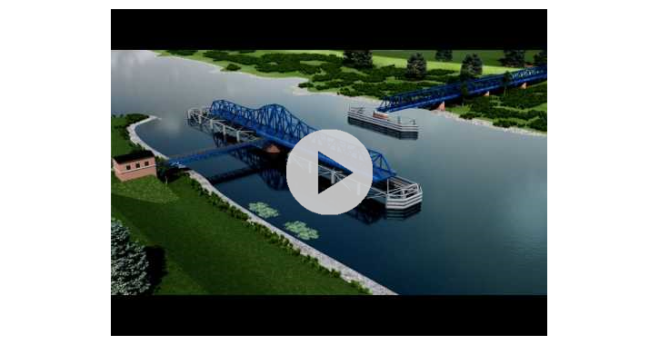 Animation: Weener bridge newbuilding - Marine-Pilots.com