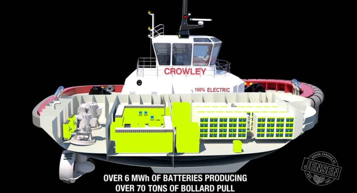 Crowley Completes First U.S. Design for Fully Electric Tug - Marine ...