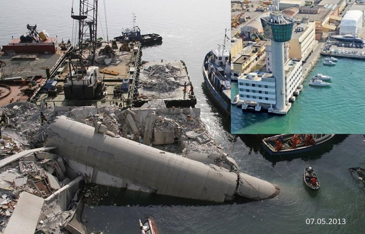 7 years have passed since vessel hits pilot tower in the port of Genoa ...